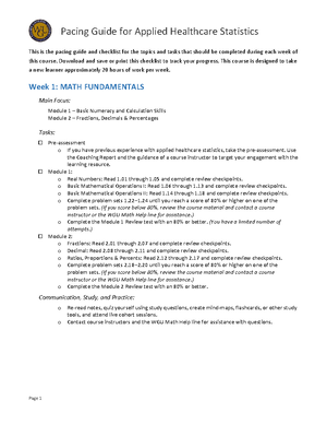 Module 1 Basic Numeracy Calculation Skills - Module 1: Basic Numeracy ...
