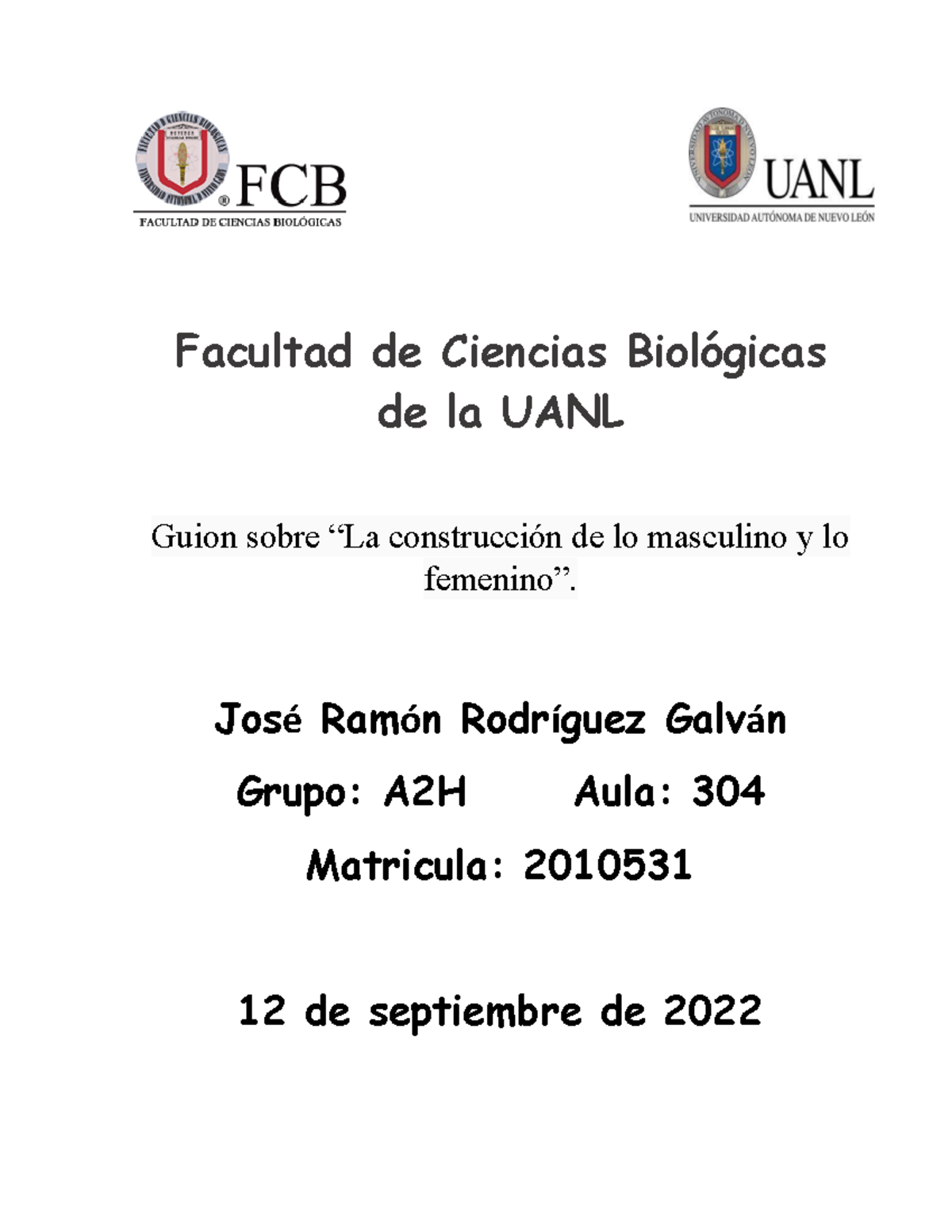 Evidencia etapa 1 cultura de genero - Facultad de Ciencias BiolÛgicas ... Evidencia etapa 1 cultura de genero - Facultad de Ciencias BiolÛgicas ...