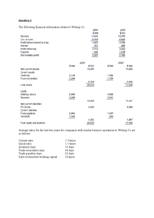 FSA T - Tutorial - BBMF 3063 FINANCIAL STATEMENT ANALYSIS TUTOTIAL 2 1 ...