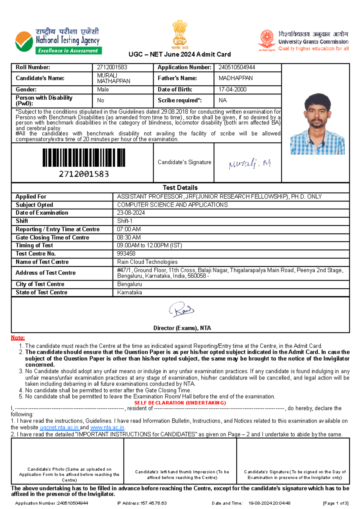 University Grants Commission (UGC)-NET India - UGC – NET June 2024 ...