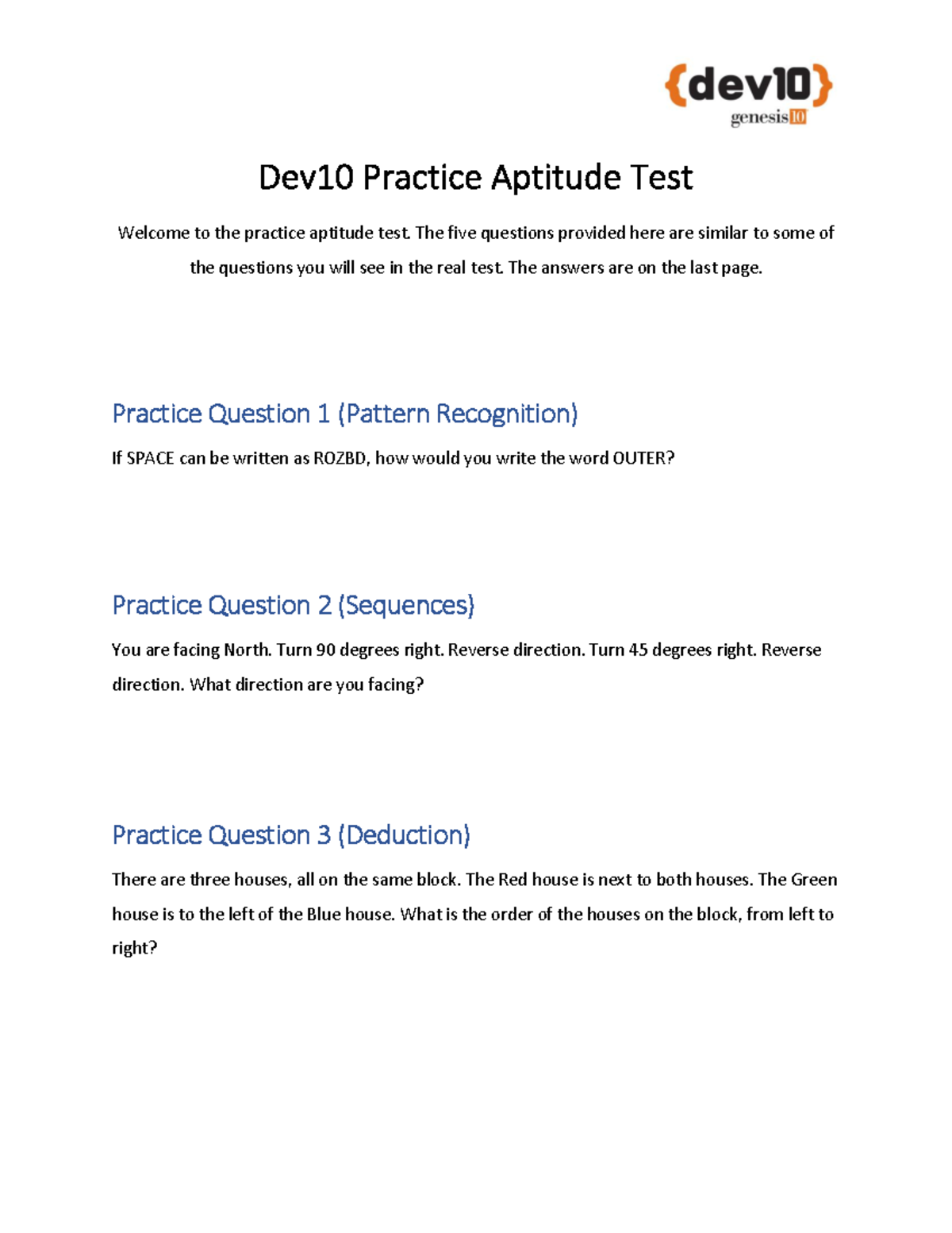 Dev10 Practice-Aptitude-Test - Dev10 Practice Aptitude Test Welcome to ...