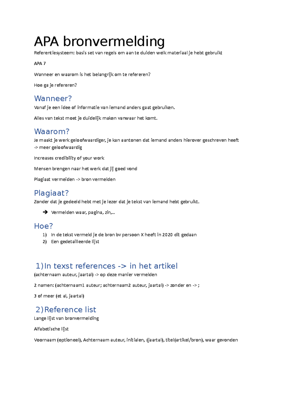 Bronvermelding Afbeelding Apa : DE APA RICHTLIJNEN UITGELEGD ...