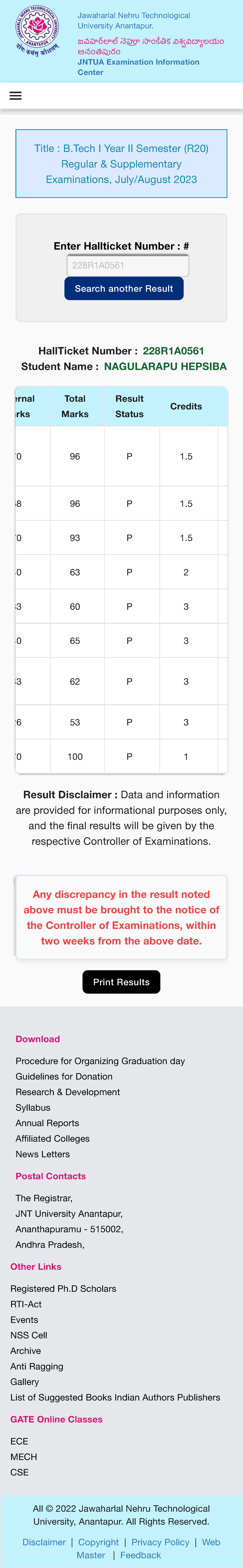Jntua Results - Notes about ai - Jawaharlal Nehru Technological ...