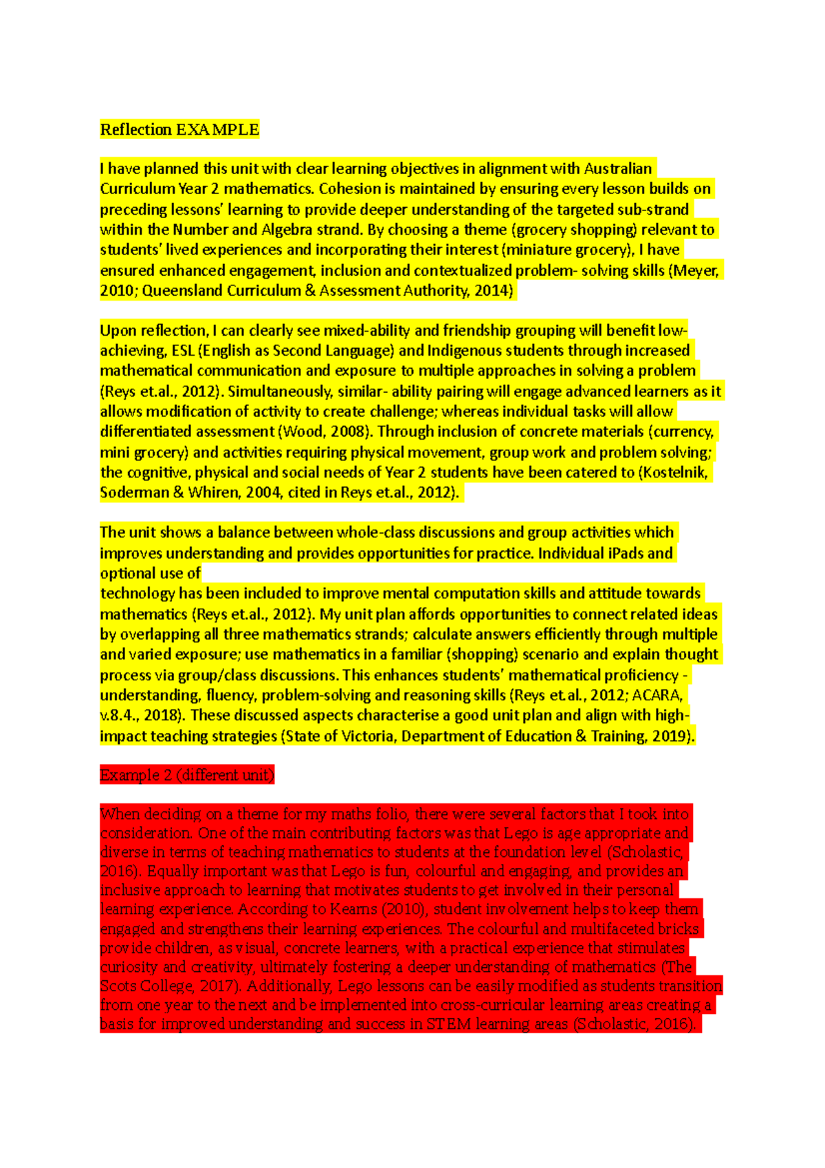 Example ReflectionFinancial statements analysis for Tesla Inc. for for ...