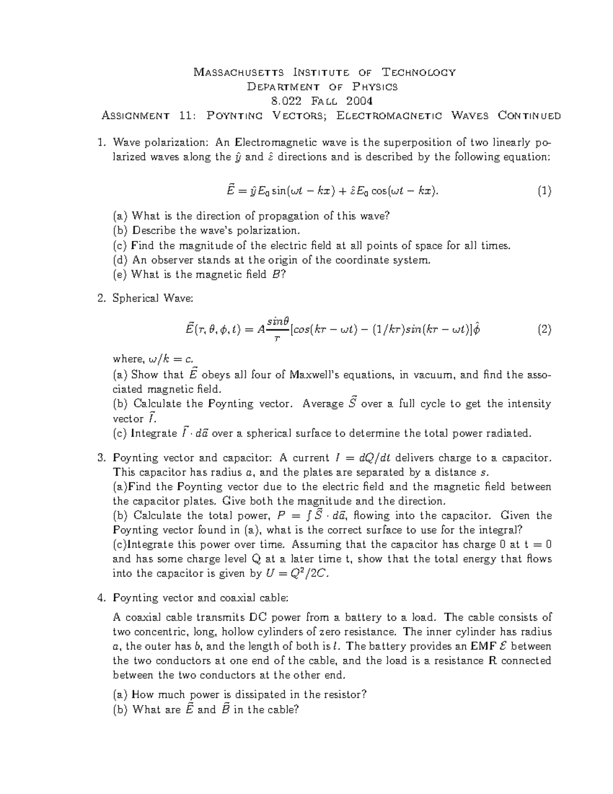 3feaf8e5d972bbf737fed4fc532c3c93 pset11 - Massachusetts Institute of ...