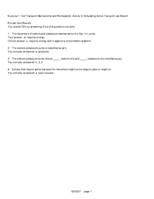 PEx Exercise 1 filtration activity 4 - Name: Kim Nayoung Exercise 1 ...