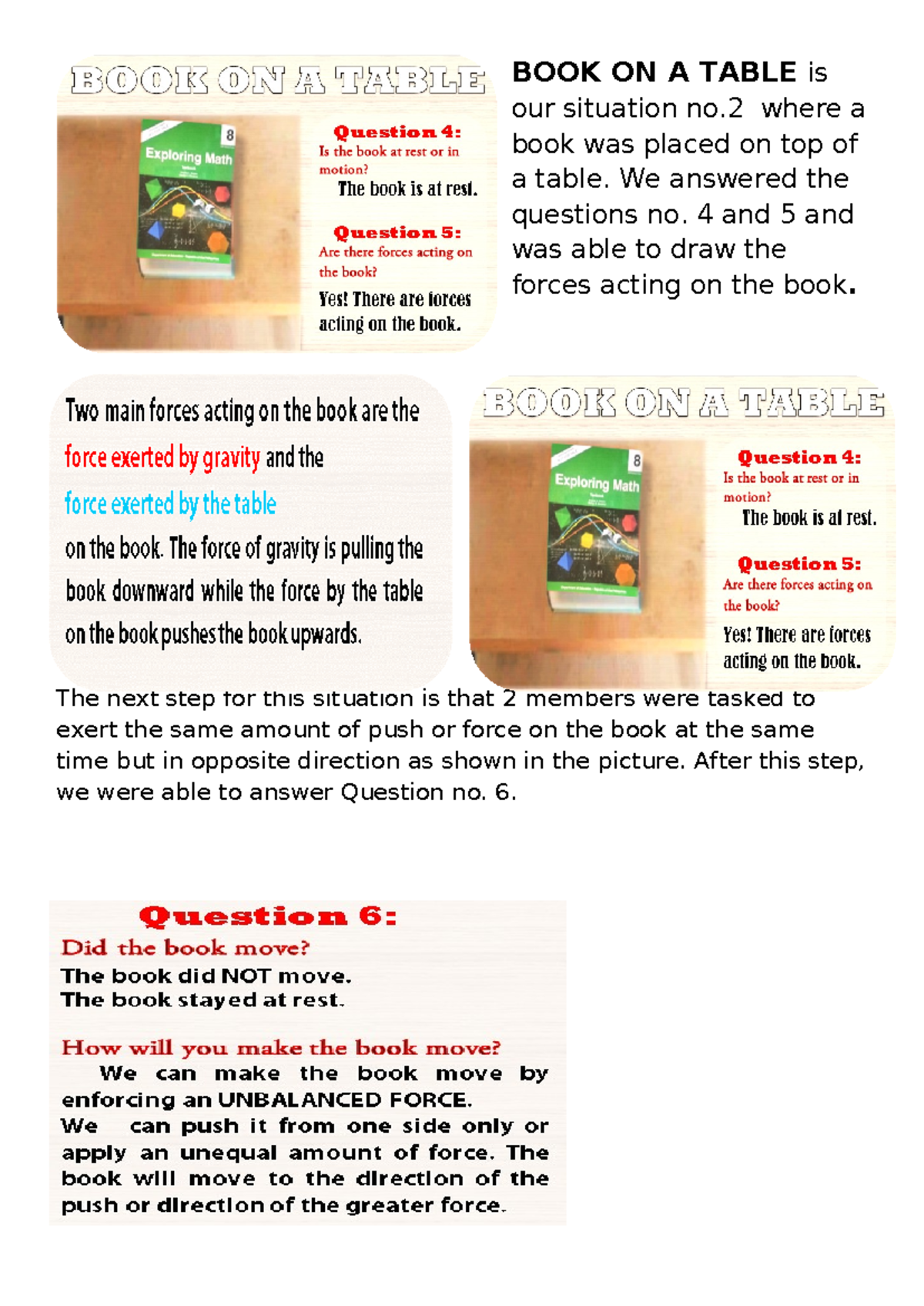 D3 - ddd - BSEd- Science - BOOK ON A TABLE is our situation no where a ...
