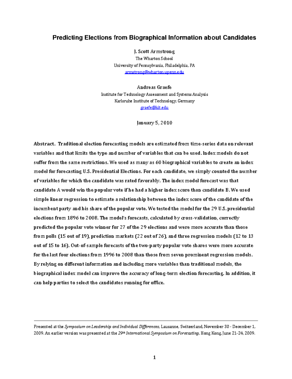 Polly Bio 58 - V good - Predicting Elections from Biographical ...