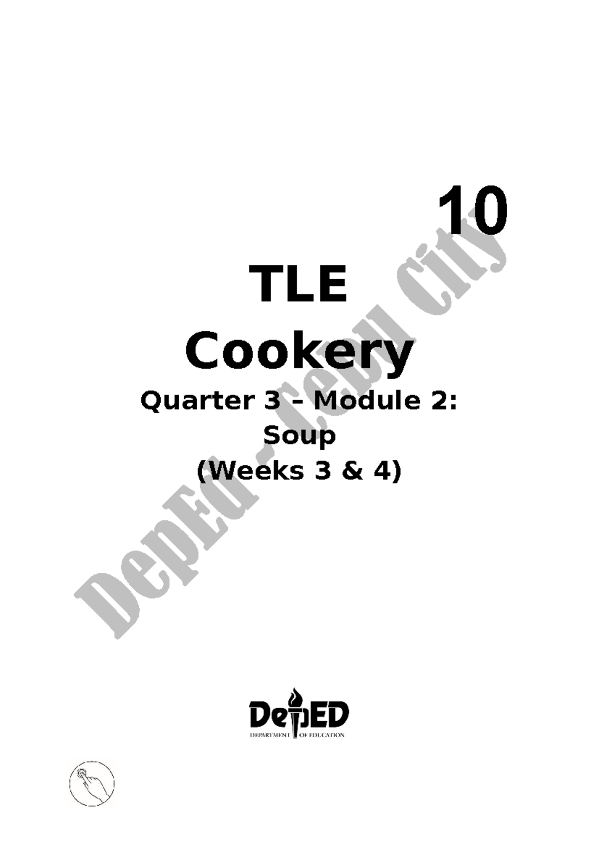 TLE-Cookery 10 Q3M2Weeks 3 4 Passed No AK - 10 TLE Cookery Quarter 3 ...