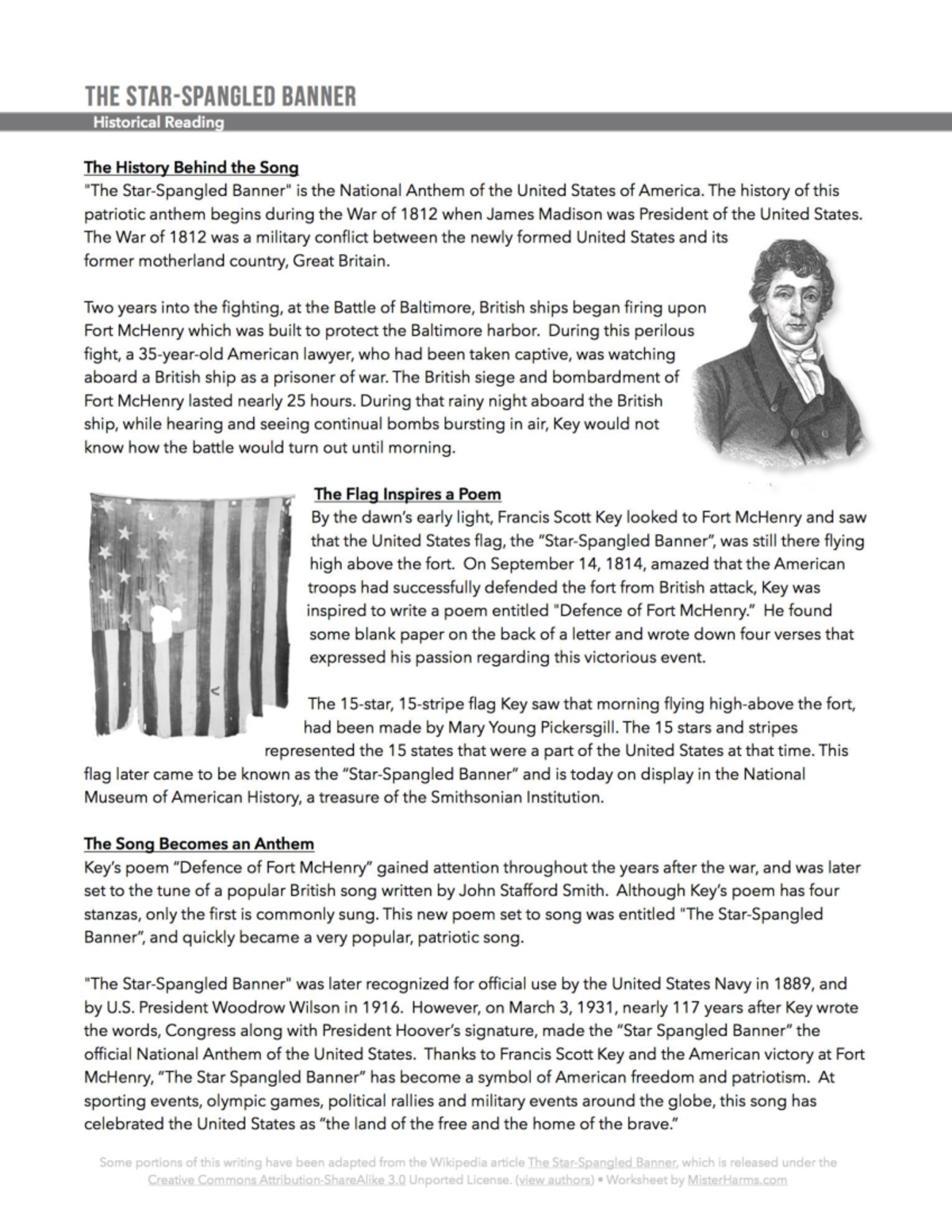 Copy of Star Spangled Banner Reading- Student - Isabella San Clemente ...