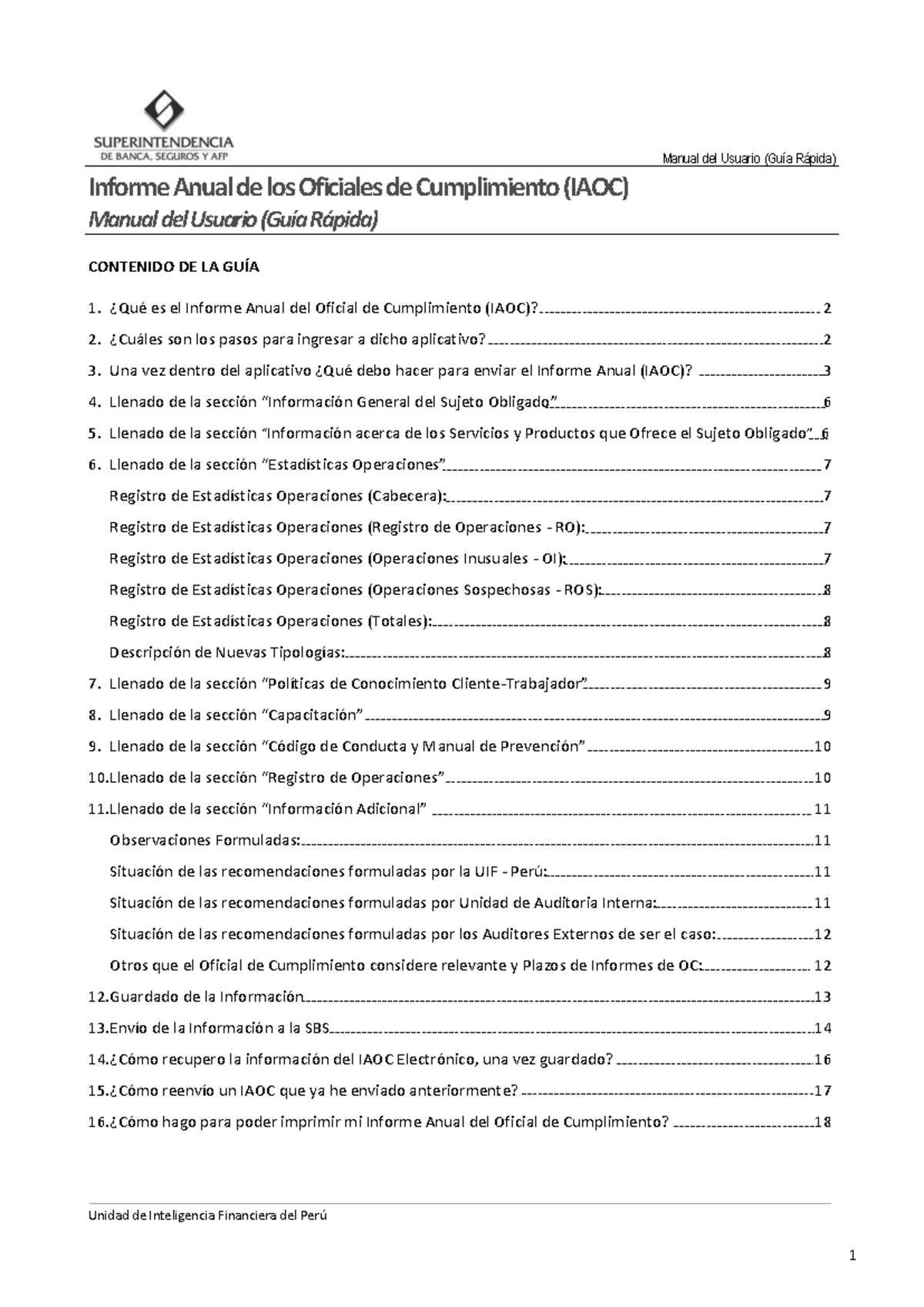 IAOC Guia Rapida - LECTURA - Manual del Usuario (Guía Rápida) Informe ...