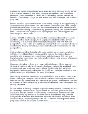 WRA final reflection - In class writing assignments, perfect example of ...