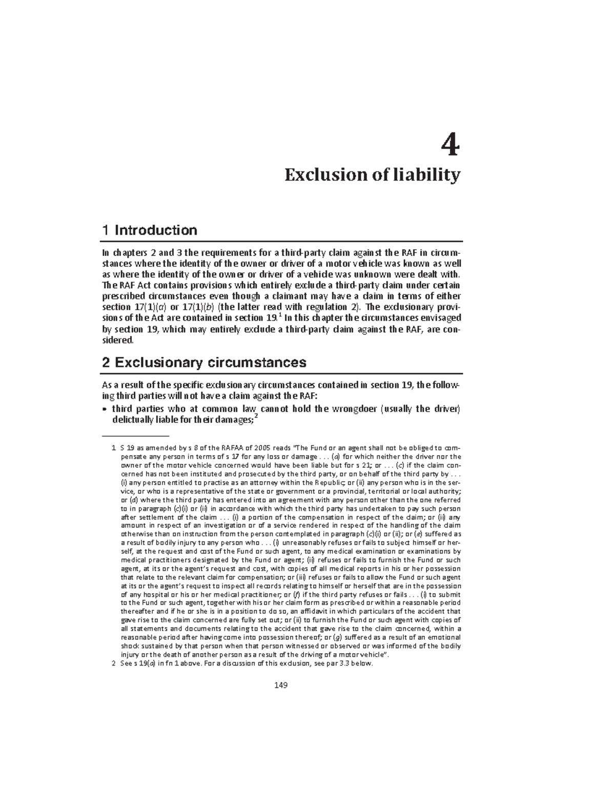 Chapter 4 - LTPC - ####### 149 4 Exclusion of liability 1 Introduction ...