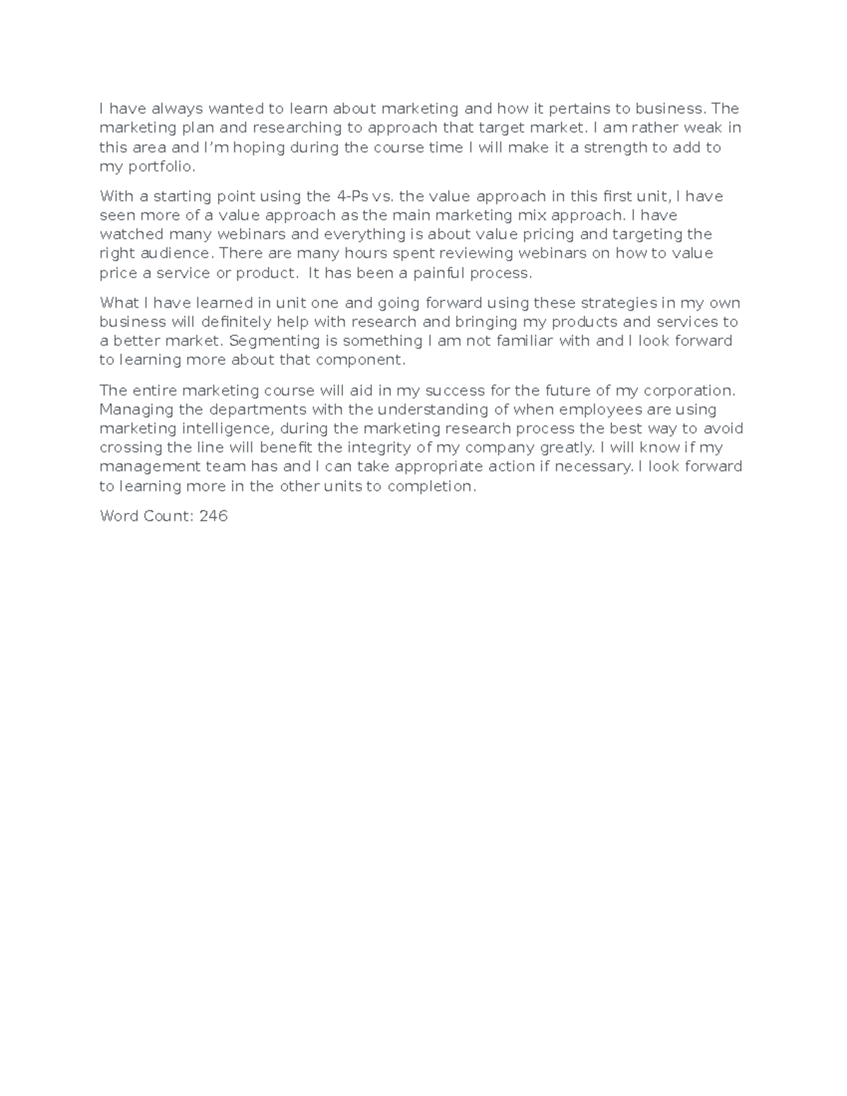 Learning Journal - Unit 1 - BUS2201 - UoPeople - Studocu