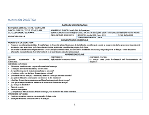 Programa Sintetico Fase 3 - PROGRAMA DE ESTUDIO PARA LA EDUCACIÓN ...