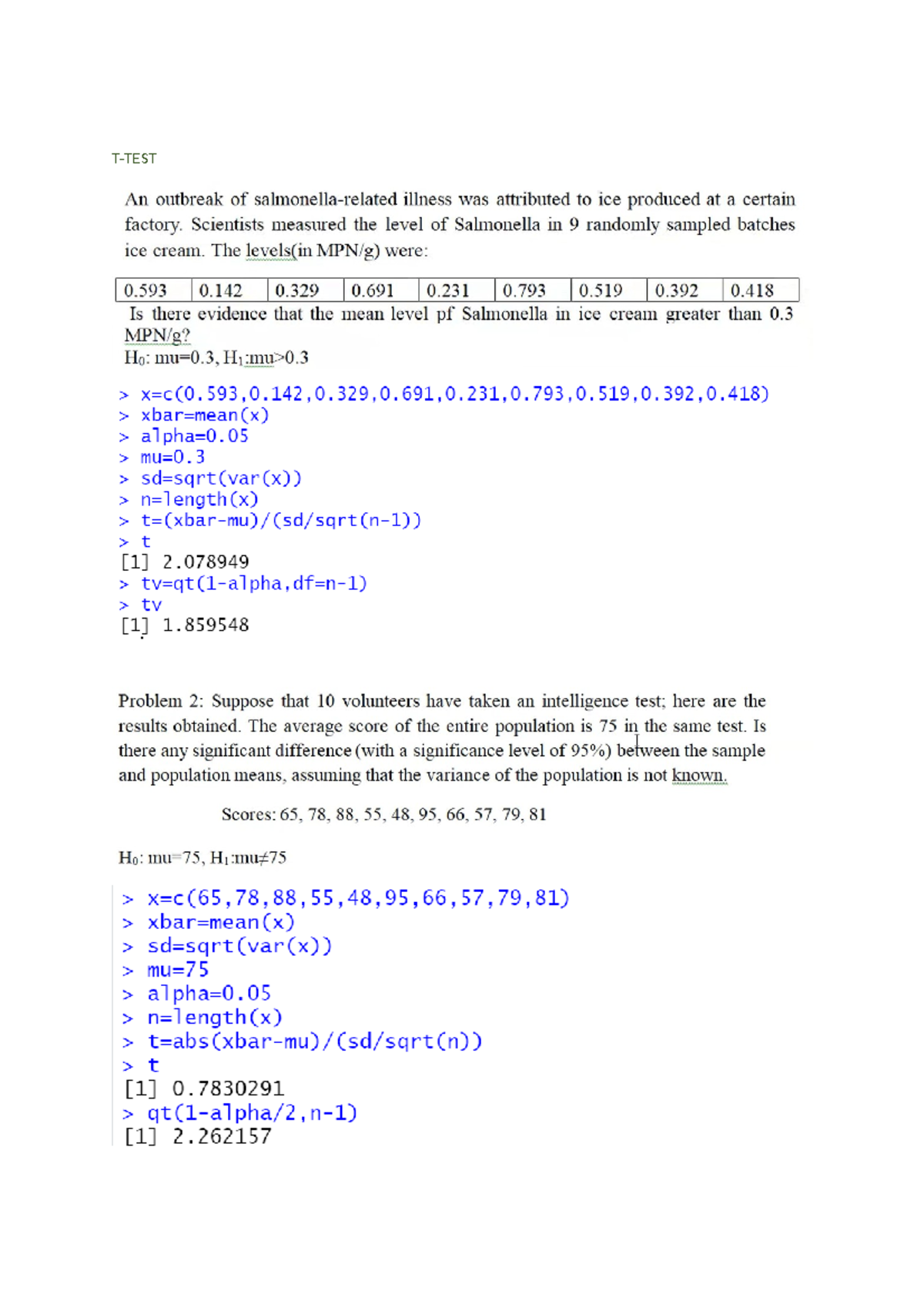Rstudio lab assignment- T, F, Chi square tests - Statistics for ...