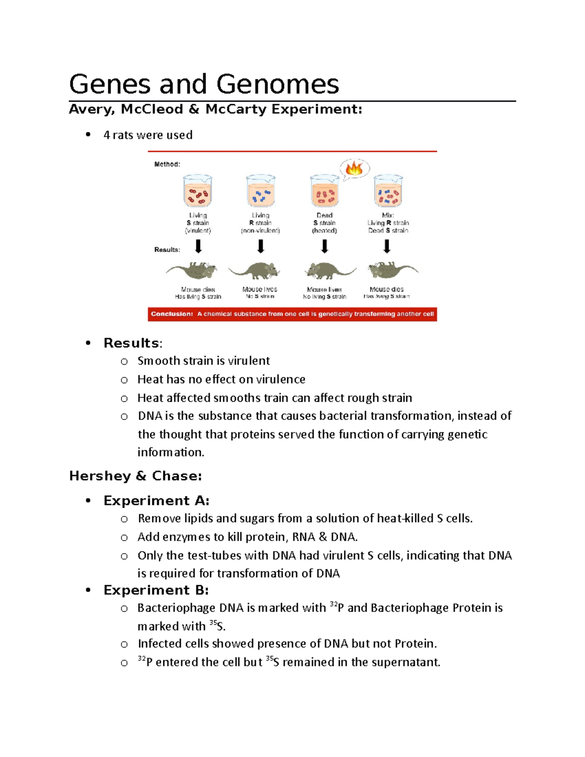 Module 2 - Genes and Genomes - Genes and Genomes Avery, McCleod ...