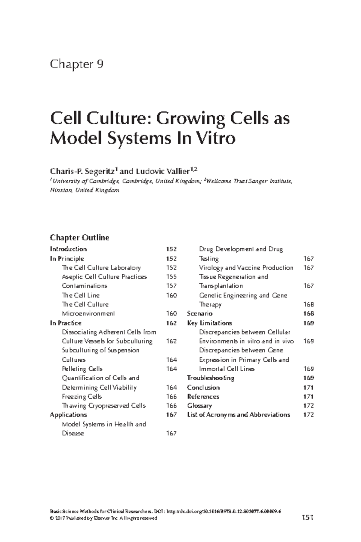 3-s2 - cell culture - 151 Basic Science Methods for Clinical ...