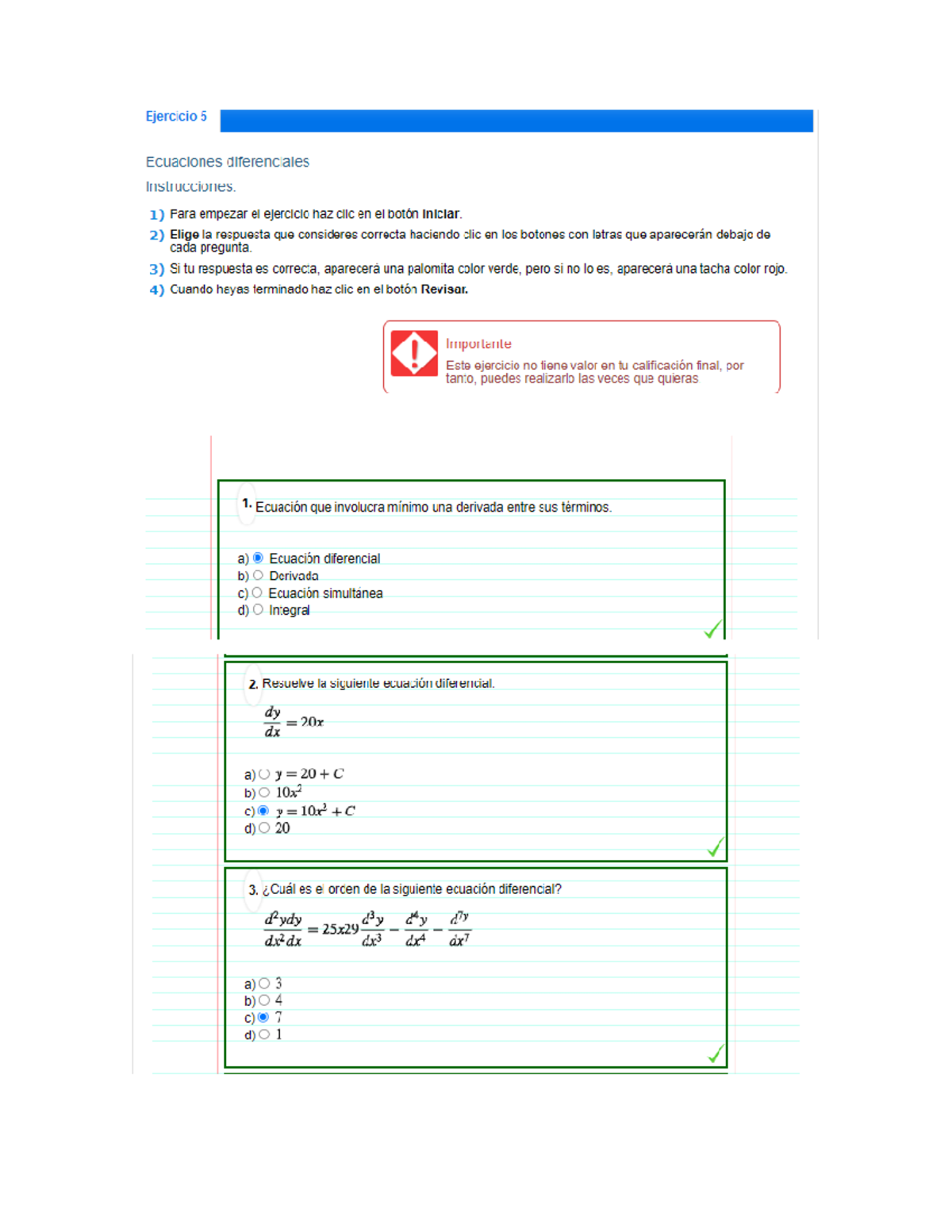 Ejercicio 5 Cálculo integral v2 - calculo integral - Studocu