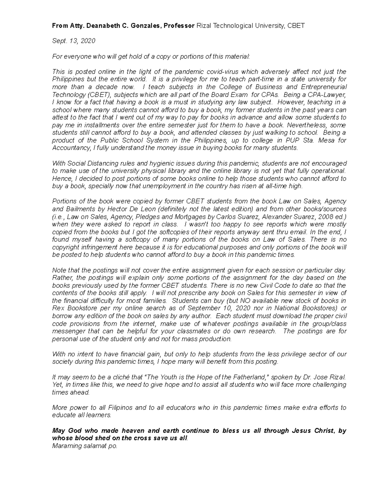 Notes 4 Law on Sale AH BASTA ETO NA YUN DAMI PA EBAS EH ANO BA NAAMN ...