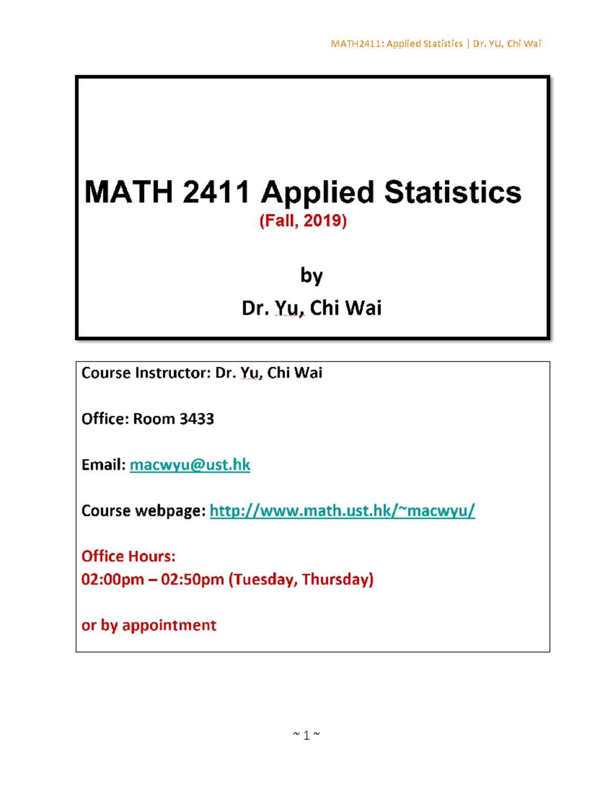 Chapter 0 course information - Warning: TT: undefined function: 32 Warning: TT: undefined ...
