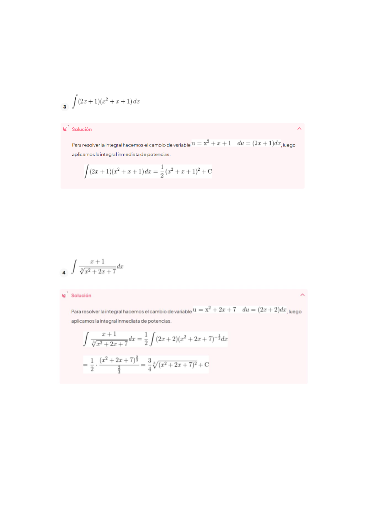 Integrales-2 - ejercicios - 3 Solución Para resolver la integral ...