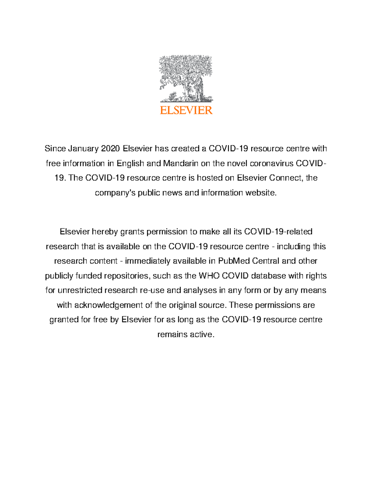 Main 2 - qswe - Since January 2020 Elsevier has created a COVID-19 ...