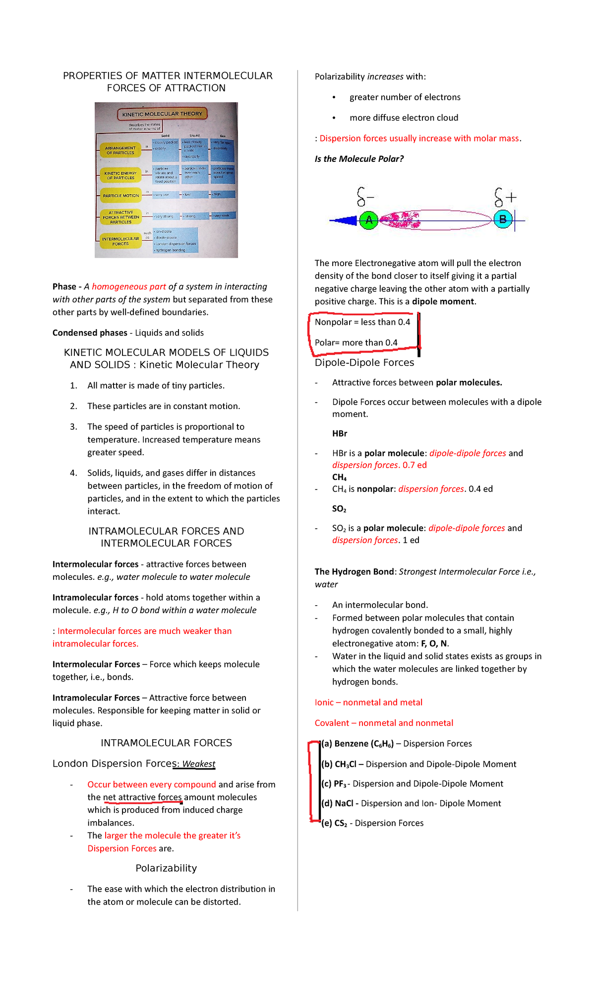 CHEM Reviewer - SHS General Chemistry 1 - PROPERTIES OF MATTER ...