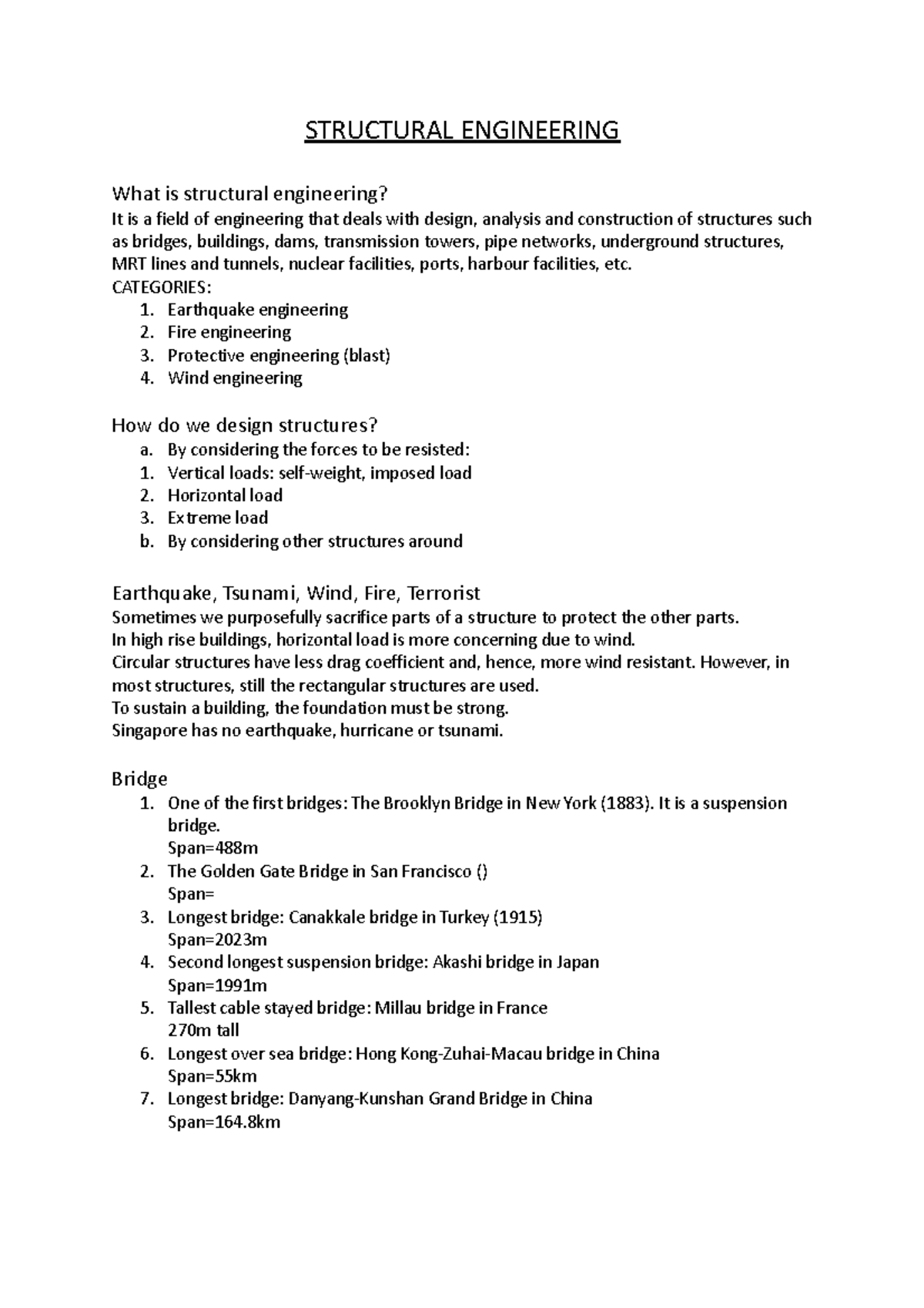 FE1073 - Structural engineering, transportation and environmental ...