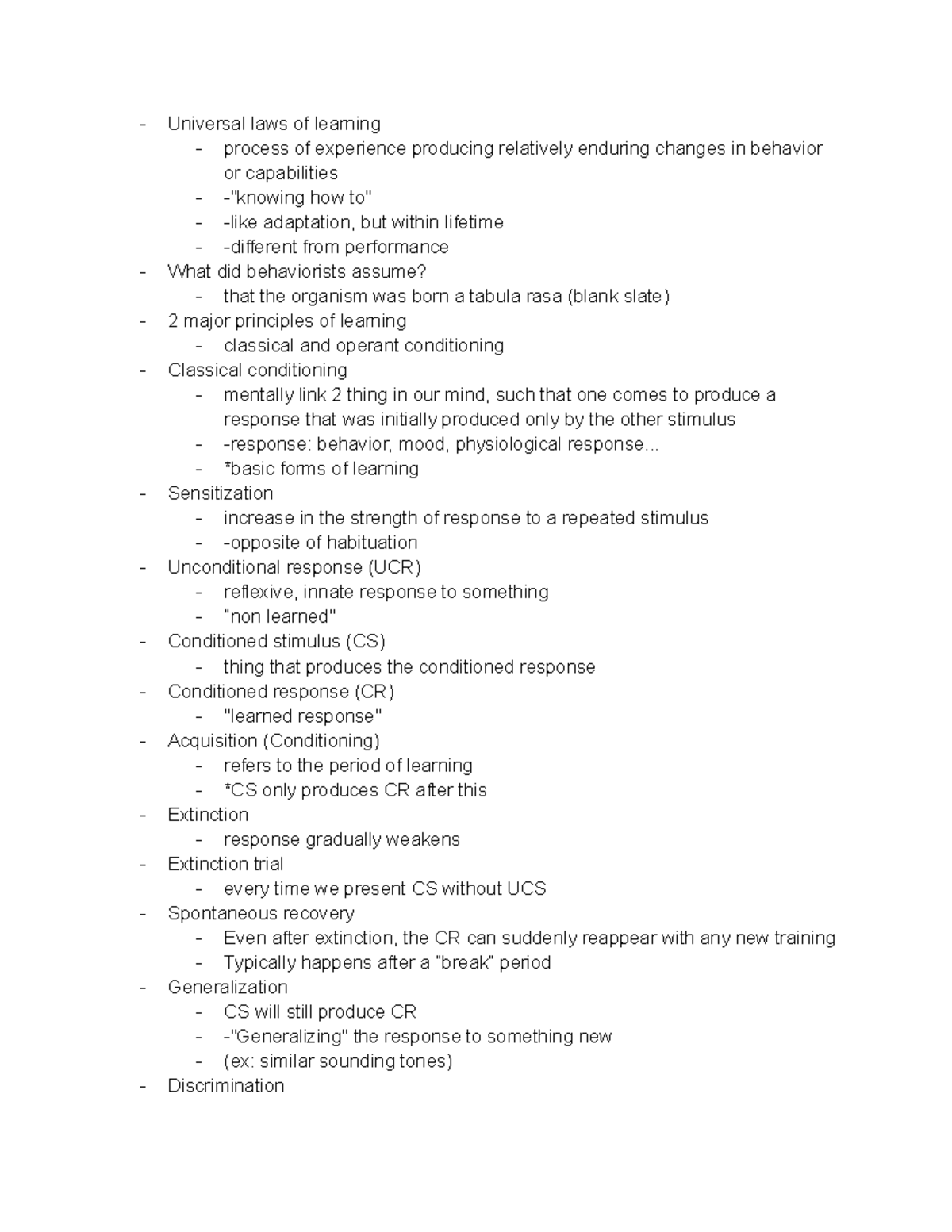 Psych 181- Chapter 6 - This class is taught by Manda Williamson as an asynchronous class at UNL ...