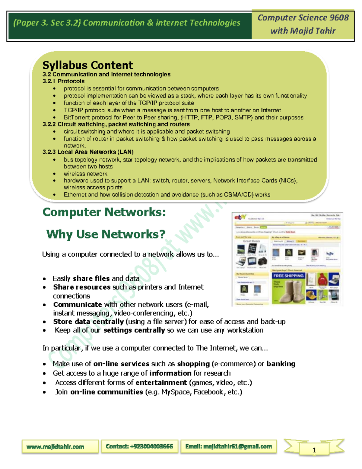 3.2 Communication& internet Technologies(MT-Up - (Paper 3. Sec 3 ...