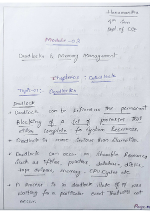 OS Module 1 notes - Module 1 INTRODUCTION TO OPERATING SYSTEM What is ...