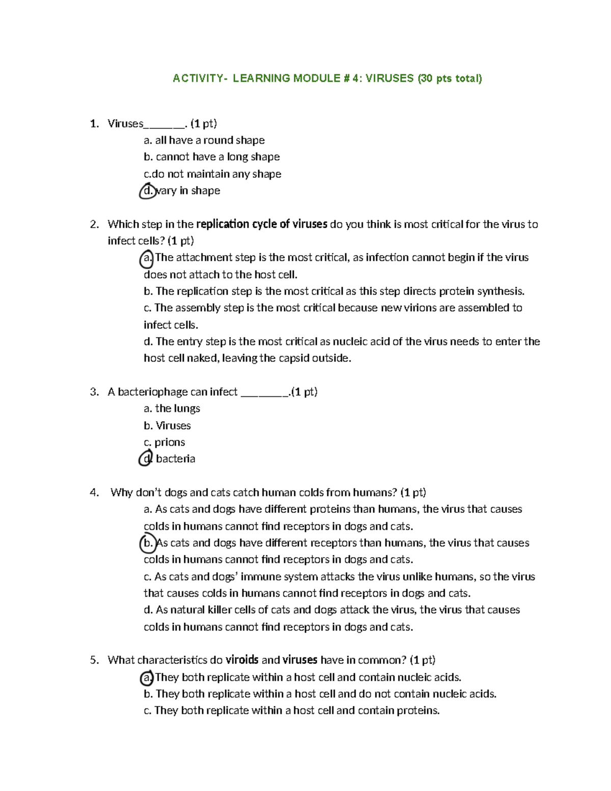 Assignment Module Viruses - Tagged - ACTIVITY- LEARNING MODULE # 4 ...
