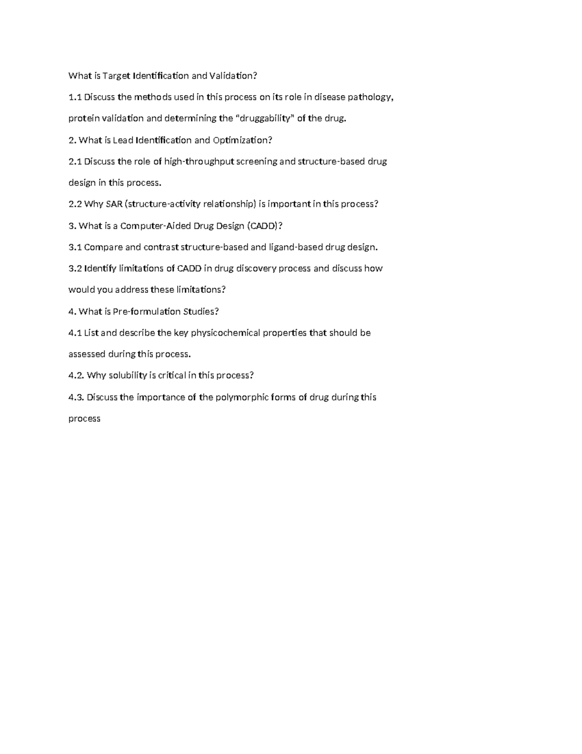 What is Target Identification and Validation - 2. What is Lead ...