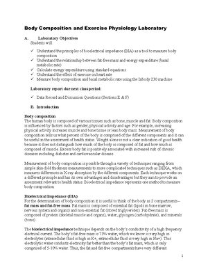 Body Composition lab - wdww - Body Composition and Exercise Physiology ...