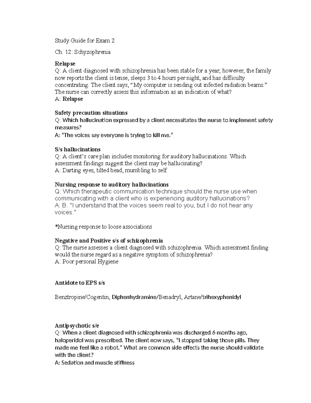 Exam 2 studyguide completed - Study Guide for Exam 2 Ch. 12 ...