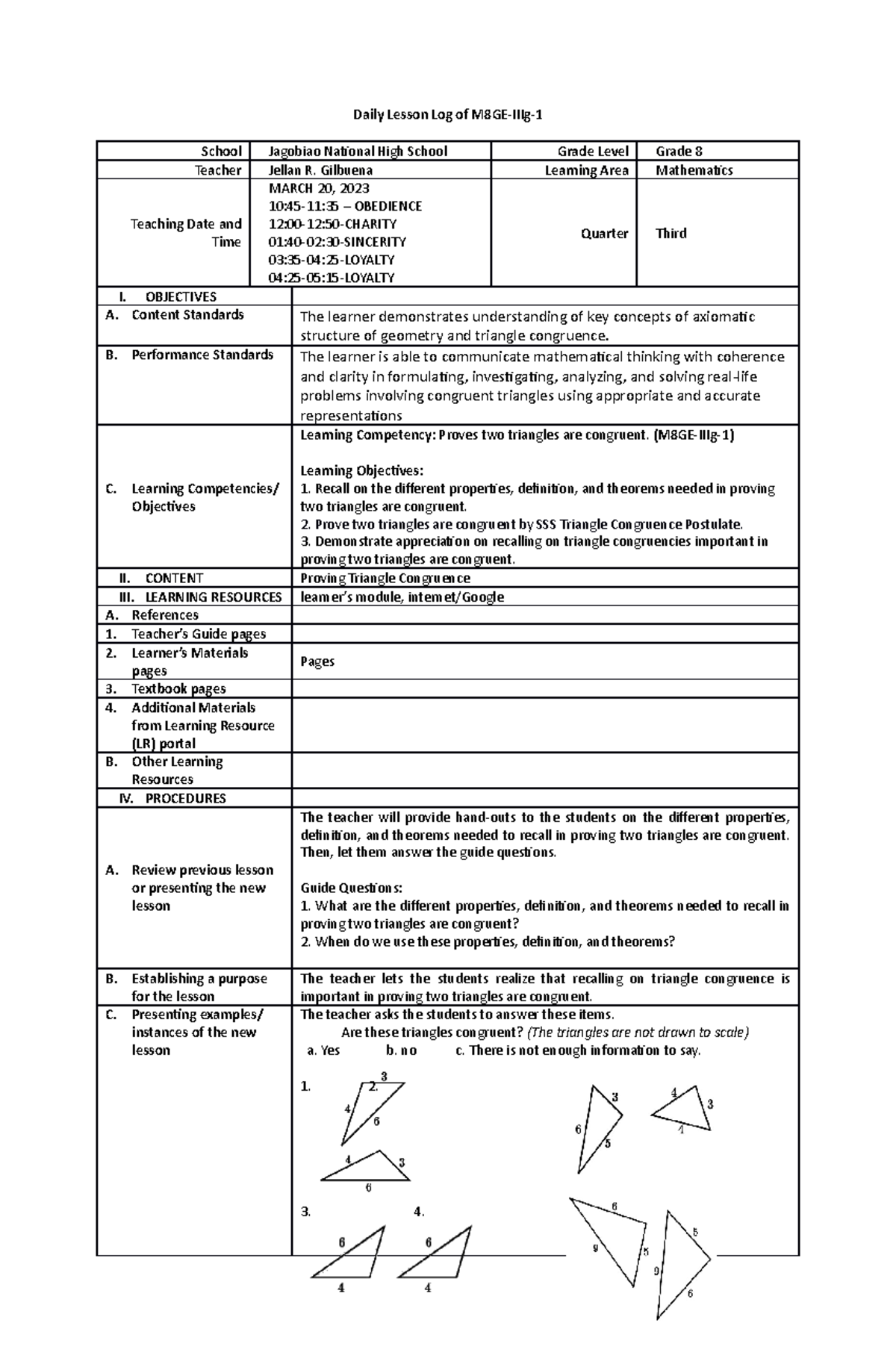 DLL- Module 5 - daily lesson log - Daily Lesson Log of M8GE-IIIg ...