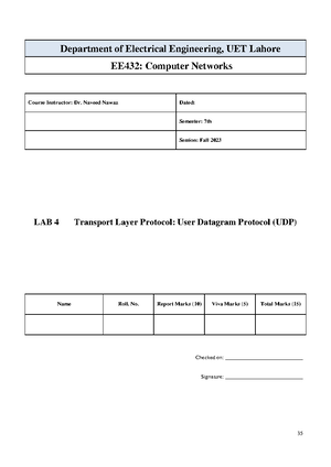 Pdfcoffee - Solution manual - SOLUTIONS MANUAL CRYPTOGRAPHY AND NETWORK SECURITY: PRINCIPLES AND ...