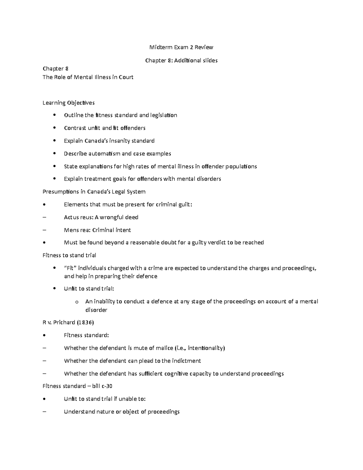 Midterm 2 Review notes - Ethics waterloo university 2013 - Midterm Exam ...