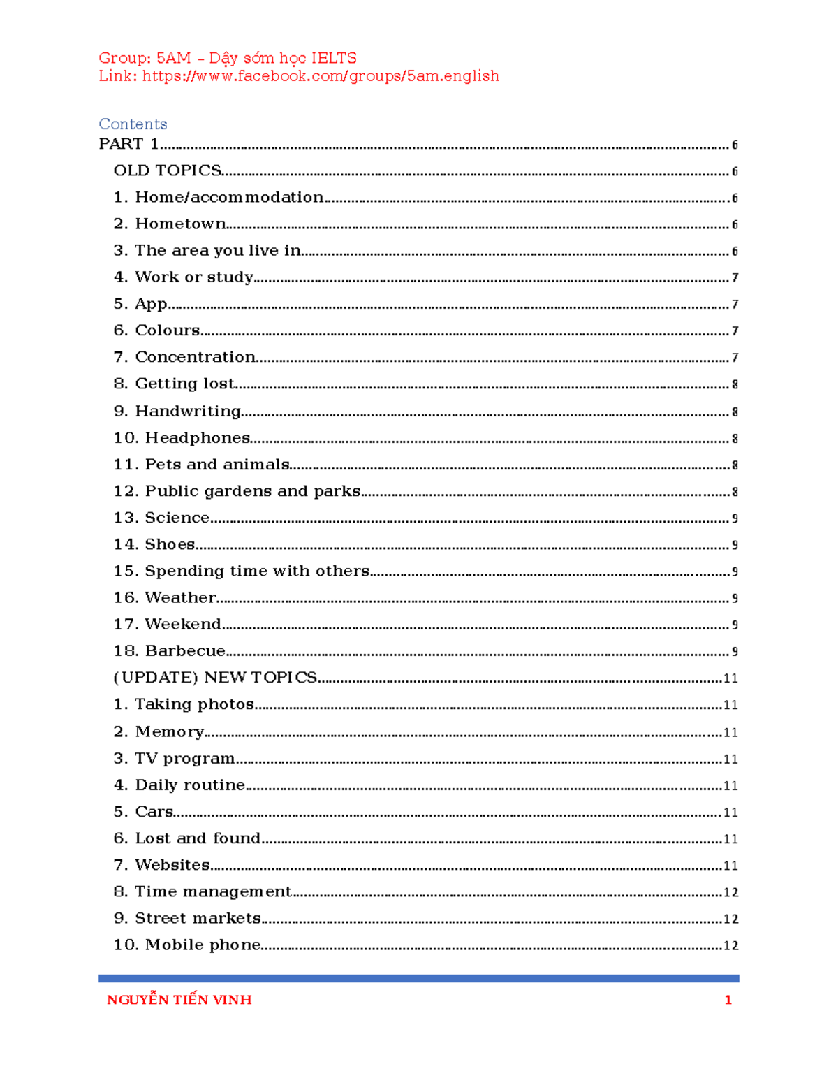 njsj jmos edeee đê cưec - Link: facebook/groups/5am.english PART - Studocu