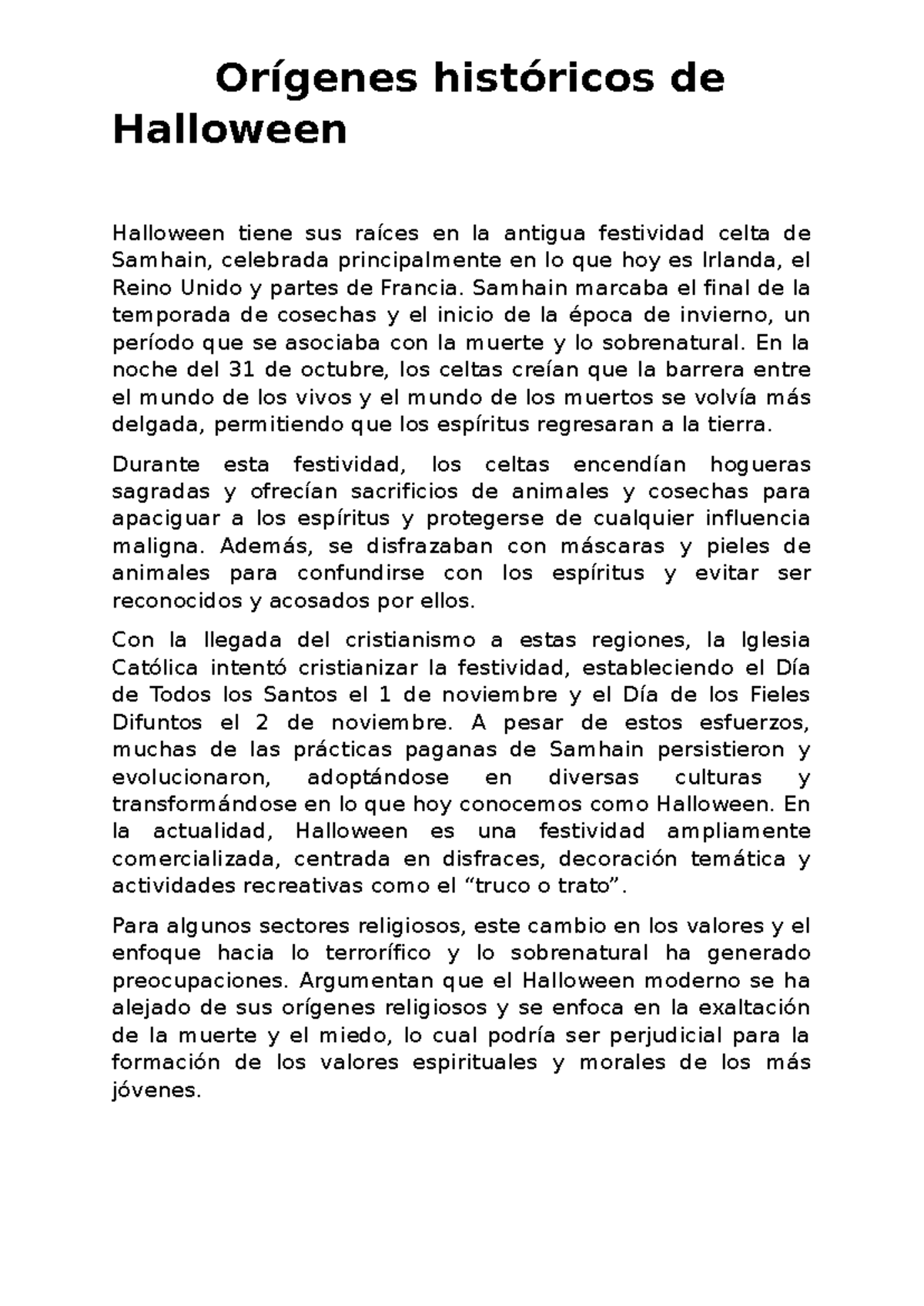 Orígenes históricos de Halloween - Orígenes históricos de Halloween ...