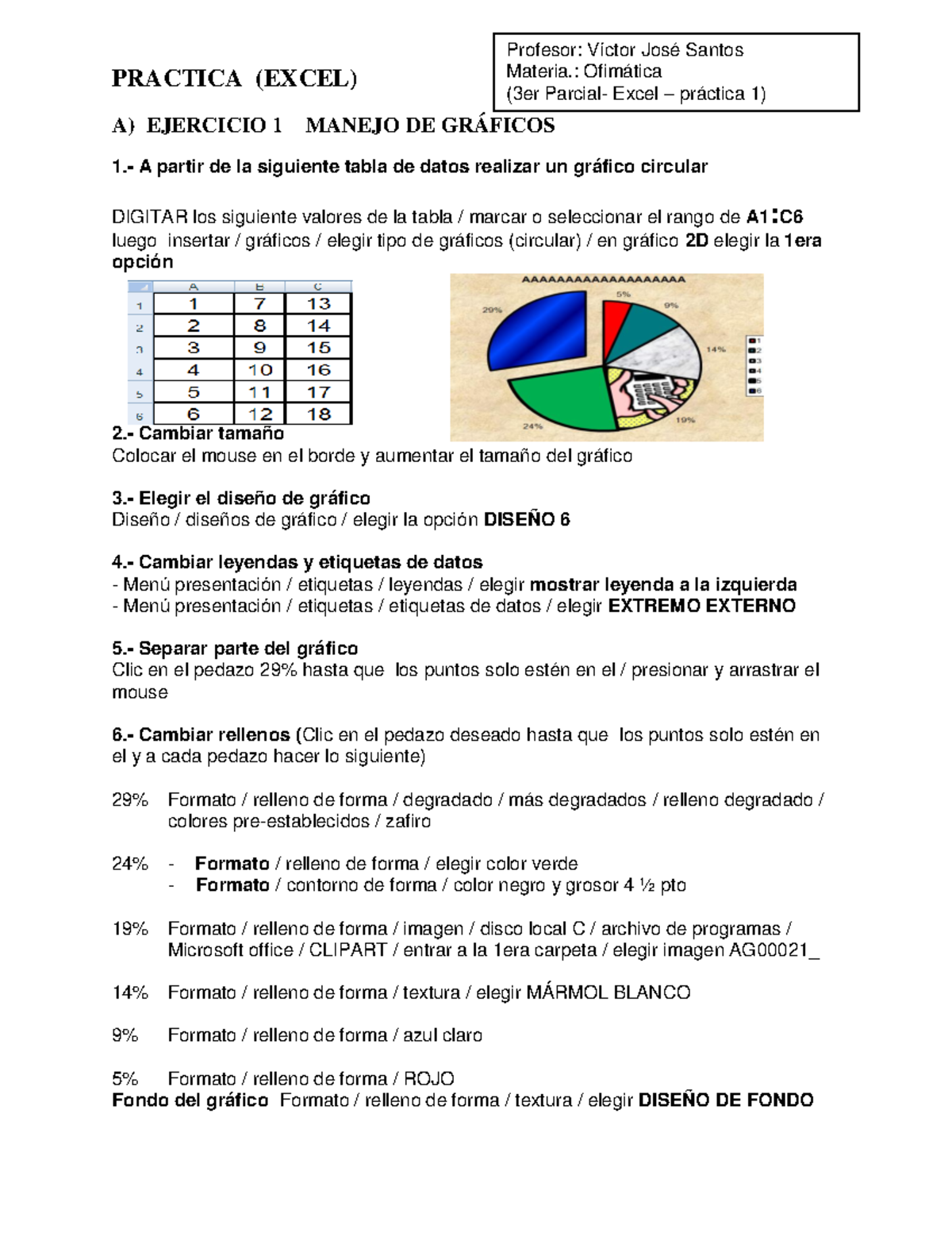 Practica ejercicios TODO SOBRE OFIMATICA, LAS MEJORES - PRACTICA (EXCEL ...