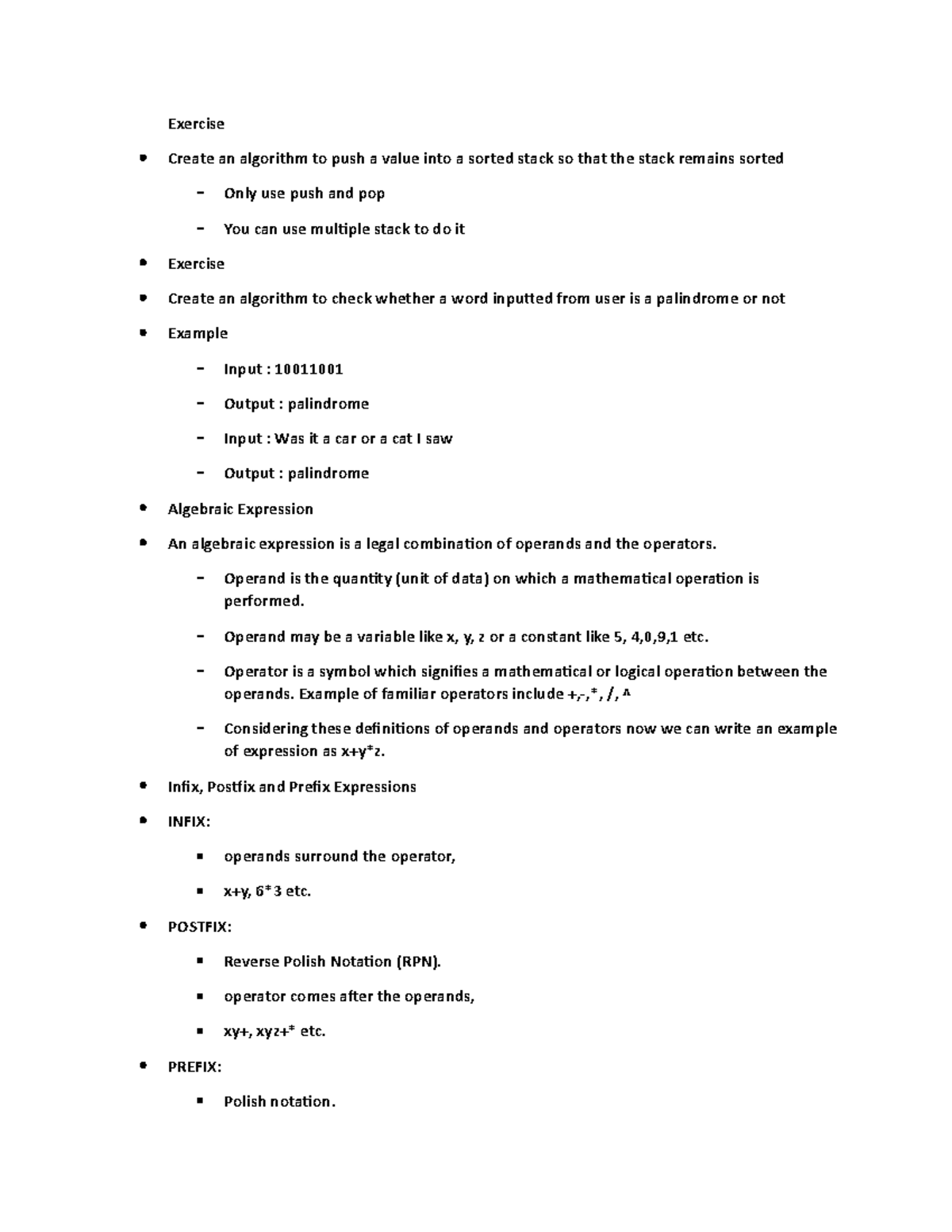 Materi ASD 2 - Exercise Create an algorithm to push a value into a ...