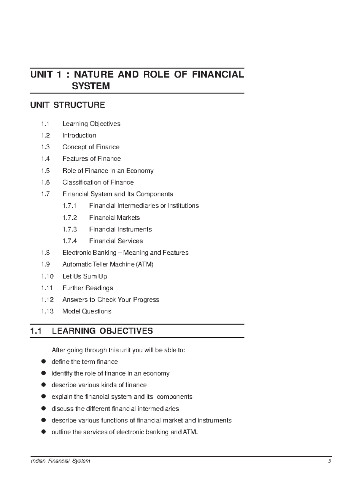 Setting Unit 1 Nature and Role of Financial System - Nature and Role of ...