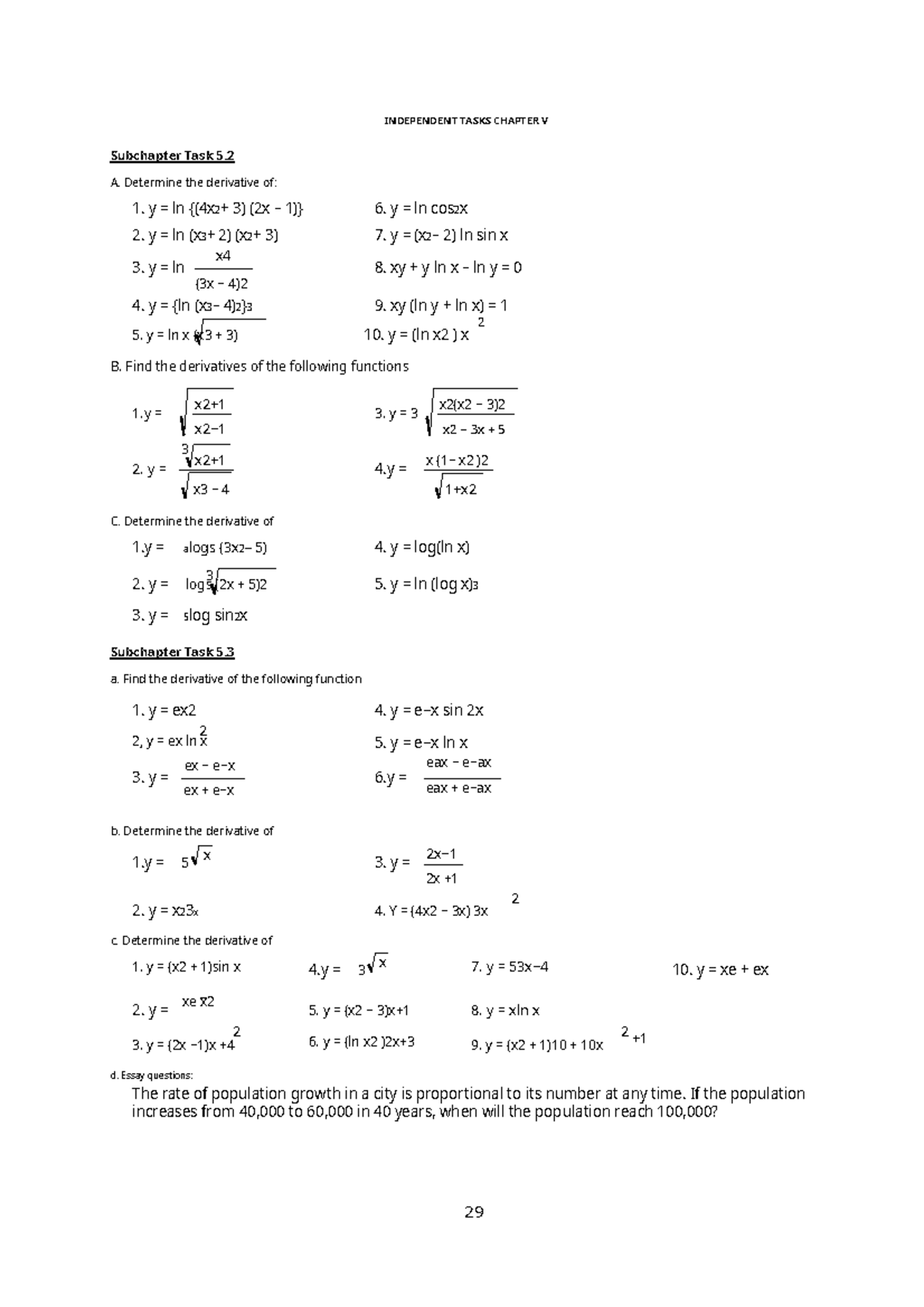 Basic Math Materials 10 INDEPENDENT TASKS CHAPTER V Subchapter Task 5 basic-math-materials-10-independent-tasks-chapter-v-subchapter-task-5