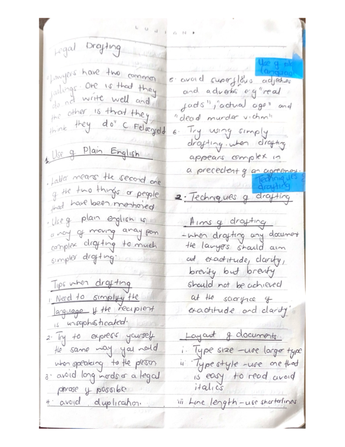 Legal practice notes - Studocu