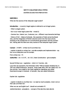 History and Development of the Malaysia Legal System - History and ...
