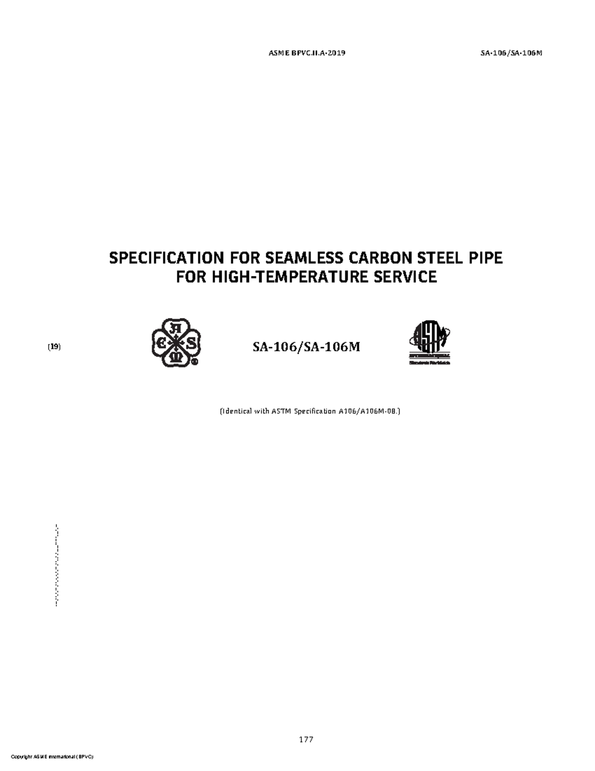 NORMA ASTM SA-106-B TUBO PIPE SIN COSTURA - ð 19 Þ SPECIFICATION FOR ...