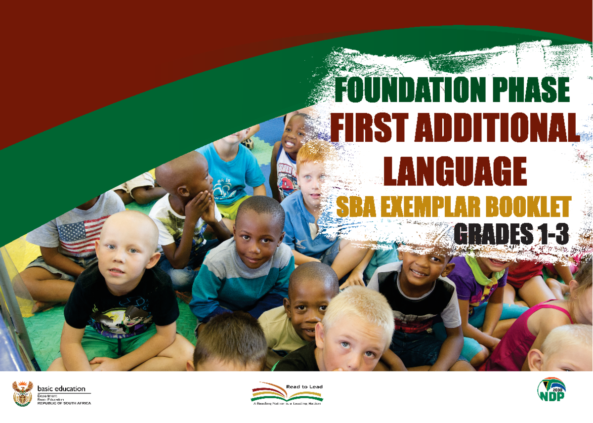 Grades 1 - 3 Foundation First Additional Language(GET) SBA Exemplar ...