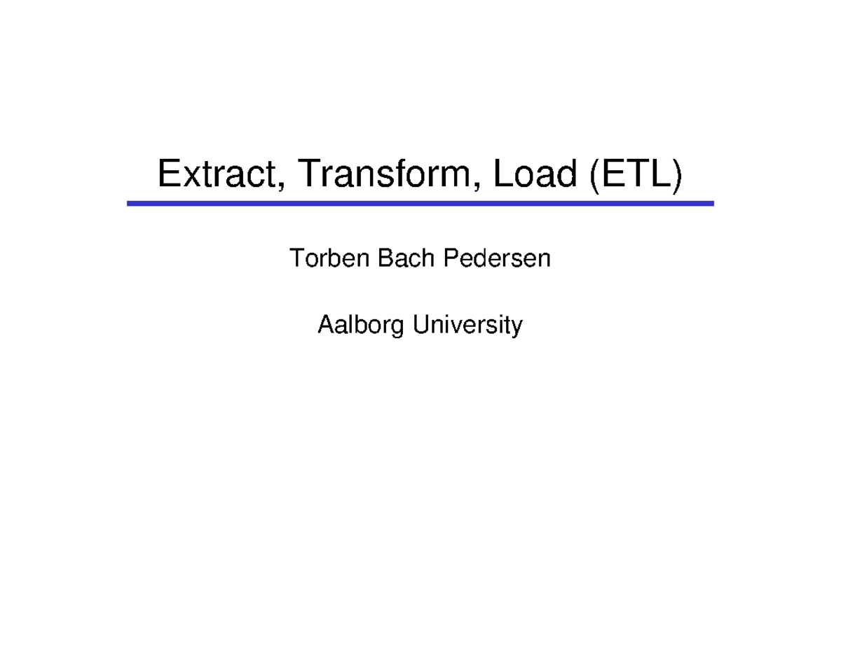 ETL Guide - Notes related to Database Systems. - Extract, Transform ...